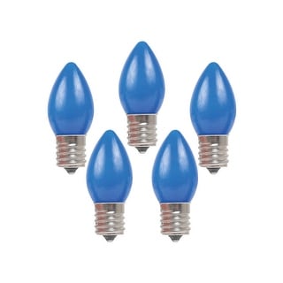 Holiday Bright Lights BU25C7-OBLA Christmas C7 Light Bulbs, Blue, 1 ...
