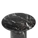 Poly & Bark Wels Resin with Marble Finish End Table - Bed Bath & Beyond ...