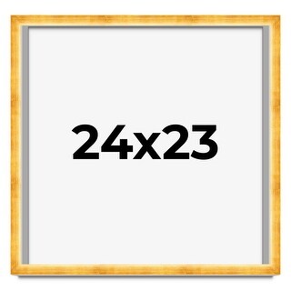 24x23 Shadow Box Frame Gold | 1.625 Inches Deep Real Wood Traditional ...