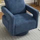 Roomfitters 29.13" Square Swivel Accent Chair, Modern Open Back Boucle ...