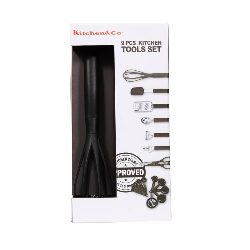 Kitchen&Co. 9 pc Ergonomic handle Kitchen Tools Set - Overstock - 33227288