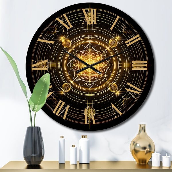 geometric black clock