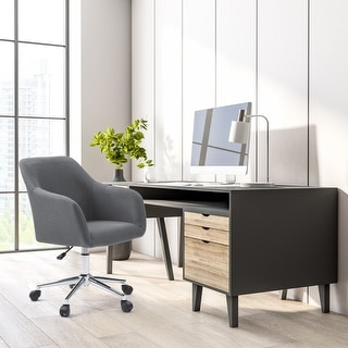 CorLiving Marlowe Upholstered Chrome Base Task Chair - Bed Bath ...