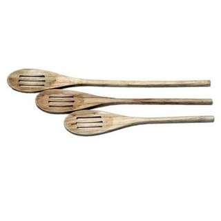 Chef Craft 20985 Slotted Wooded Spoon Set, 16" - Bed Bath & Beyond ...