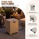 Outdoor Aluminum Patio Modern Conversation Sofa Set with Fire Pit Table ...