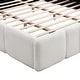 Christopher Knight Home Boucle Upholstered Grounded Bed Block-shape ...