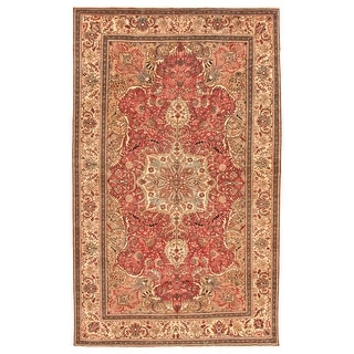 ECARPETGALLERY Hand-knotted Keisari Vintage Dark Red Wool Rug - 6'5 x ...