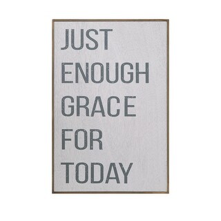 "Grace for Today" Pine Wood Wall Decor - 16.25" x 24.25" - Bed Bath ...