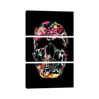 iCanvas "Memento Mori - Skulls Black" by Danilo de Alexandria 3-Piece ...