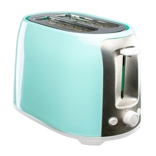 Vintage 2-Slice Cool Touch Extra Wide Slot Toaster in Turquoise - Bed ...