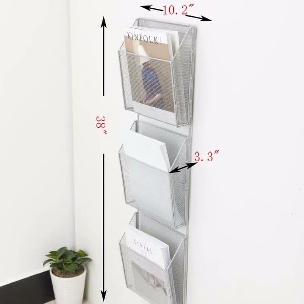 DCP Universal Mesh Three-Pack Wall Files with Hanger, Letter - 10.2*3.3 ...