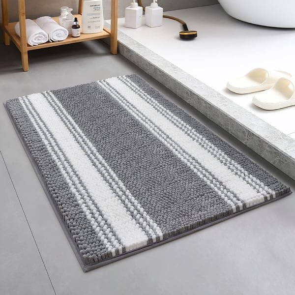 20x47 Inches Bath Mats Rugs for Bathroom - Natural/Diamond - 2' x 3 ...