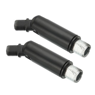 2Pcs 180/350 Degree Sloped Ceiling Light Adapter M10 M8 Thread Black ...