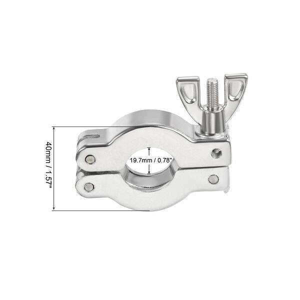 KF-16 Vacuum Clamp, 3 Pack Pipe Clamp with Wing Nut for Ferrule, Silver ...
