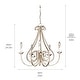 Kichler Lighting Dover 5-light Brushed Nickel Chandelier - Brushed ...