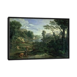iCanvas "Landscape with Diogenes, 1648 " by Nicolas Poussin Framed ...