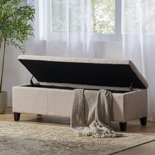 Modern Storage Ottoman Bench Comfortable Extra Seat For Bedroom,Living ...