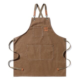 Heavy-Duty Canvas Work Apron with Pockets - Bed Bath & Beyond - 40743579
