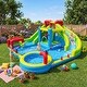 Aoxun 14' x 17' Large Inflatable Water Slide with Splash Pool - Bed ...