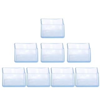 Clear PVC Table Leg Caps End Tip Feet Cover Furniture Protector 10pcs ...
