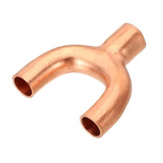 Copper Fitting, 3 Way Y Type Pure Copper Pipe Fitting - Copper Tone ...