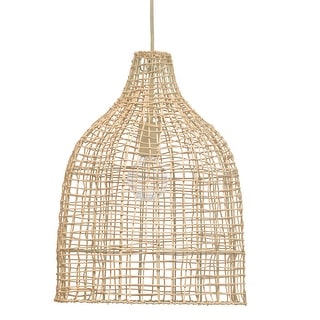 Alden Decor Willow Rattan Pendant - Bed Bath & Beyond - 38160138