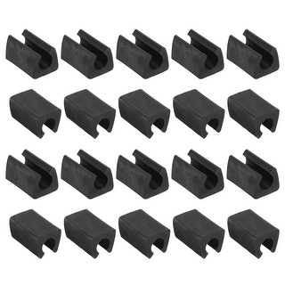 Rectangle Shaped Non-Slip Chair Leg Tip 12mm Plastic Furniture Feet ...