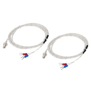 K Type Temperature Sensor 2pcs M8 Thermocouple 5ft 0 to 800°C(32 to ...