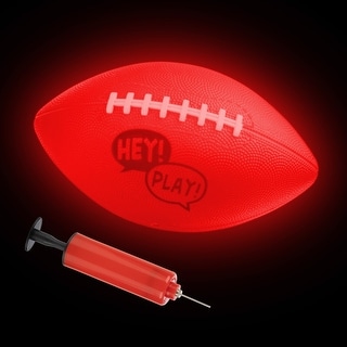 Hey Play Indoor/Outdoor Light Up Football - LED Glow Football Size 6 ...