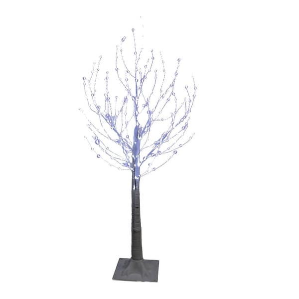 Kurt Adler 3-Foot Winter White Twig Tree and 300-Light Cool White Fairy ...
