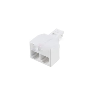 Plastic White Plug Adapter-Duplex - Bed Bath & Beyond - 39110921