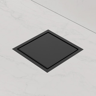 GRANDJOY Stainless Steel Square Shower Floor Drain with Removable Grate ...