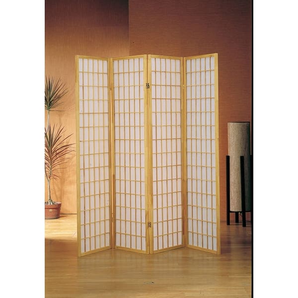 Multi Panel Natural Room Divider - Bed Bath & Beyond - 5127303