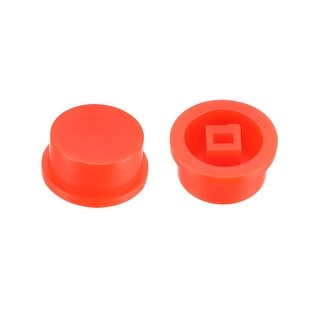 25Pcs Plastic 13.5x7.5mm Latching Pushbutton Tactile Switch Caps Cover ...