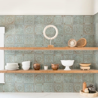 Merola Tile Biarritz Green 3" x 12" Ceramic Wall Tile - Bed Bath ...