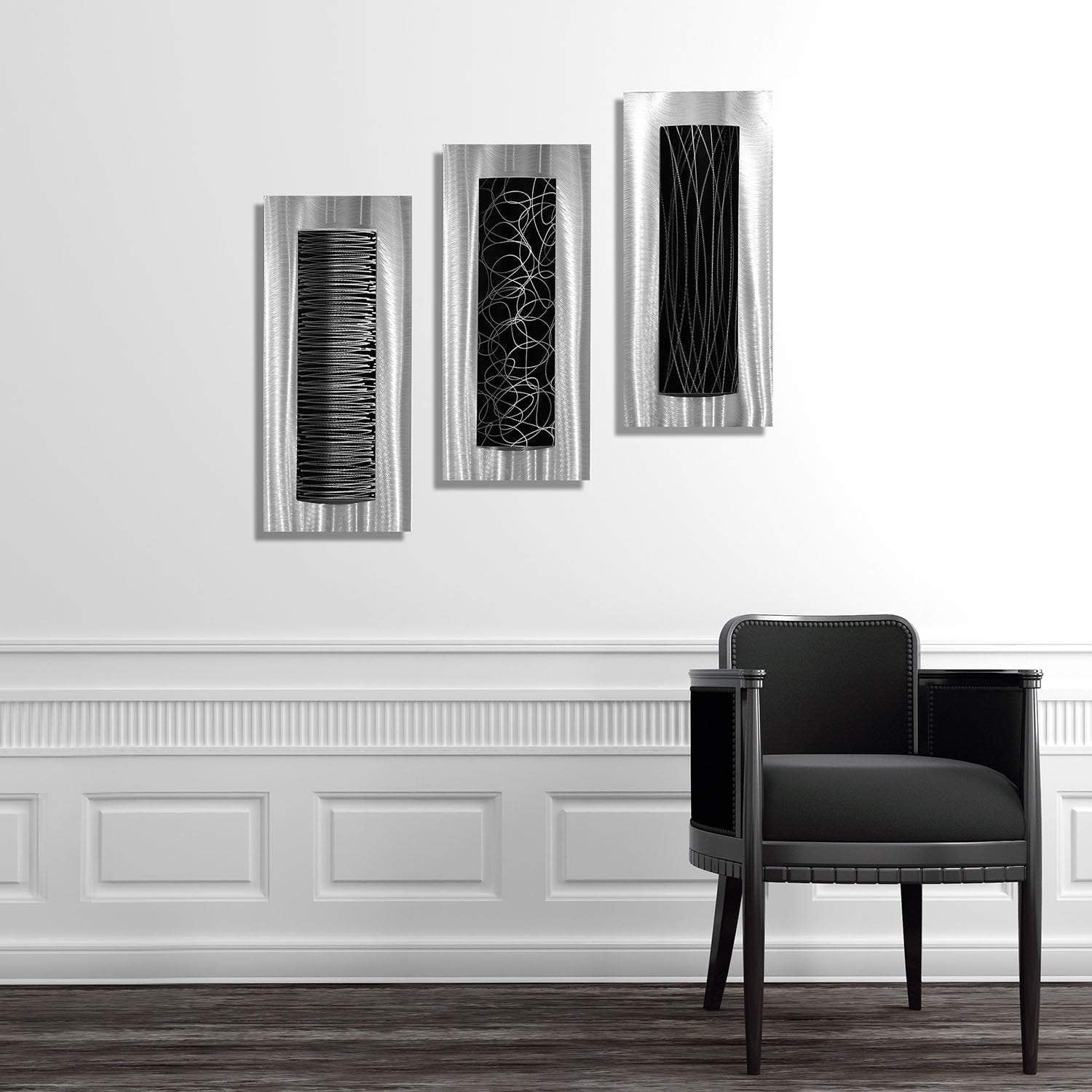 Statements2000 Silver Modern Metal Wall Art Sculpture Accent Decor by ...
