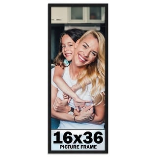 16x36 Frame Black Picture Frame - Complete Modern Photo Frame Includes ...