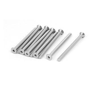 M5x70mm 304 Stainless Steel Flat Head Hex Socket Screws Fastener ...