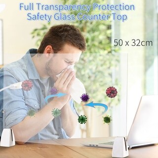 Clear Perfection Reception Side Protection Safety Glass Counter Top 50 ...