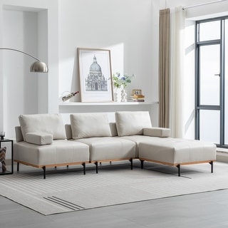 Elegant Large L-Shape Sectional Sofa Modular Sofa Sectional - Bed Bath ...