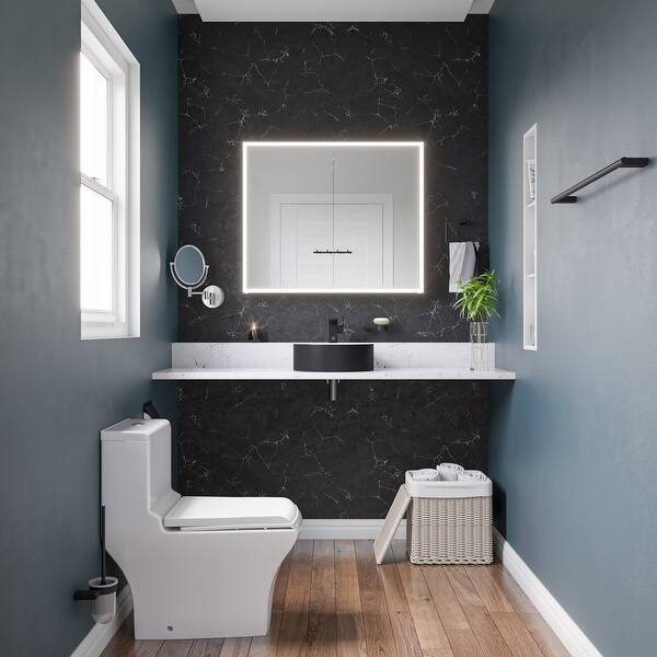 ABTPC77-BLA Black Matte Stainless Steel Recessed Toilet Paper Holder ...
