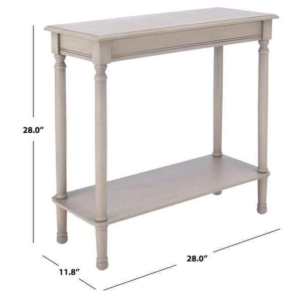 SAFAVIEH Tinsley Rectangular Console Table - 28"W x 12"D x 28"H - Bed ...