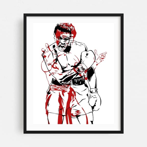 muhammad ali stencil