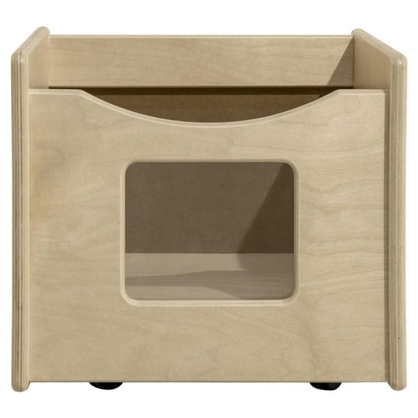 Wood Designs Storage Cubby Drawer with Rolling Catser with Acrylic and ...