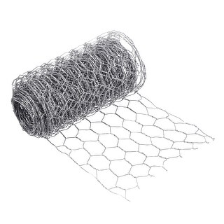 1 Roll 2 Sheets 118"x4" Chicken Wire Net Hexagonal Mesh Iron, Silver ...