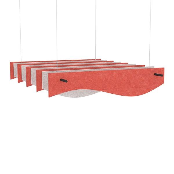 Escape Series 5 L Alternating Wave Acoustical Ceiling Baffles 9pc