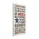 Stupell Pledge of Allegiance Stars and Stripes Americana Rustic Wood ...