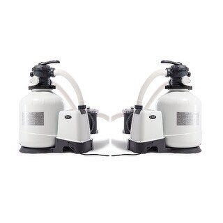 Intex 3000 GPH Above Ground Pool Sand Filter Pump with Automatic Timer ...