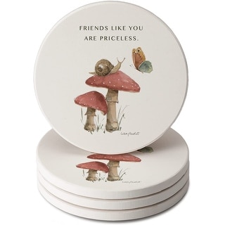 Cottagecore - 4 Pack Single Image Coaster Set-Round - Bed Bath & Beyond ...