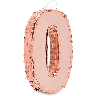 Rose Gold Pinata for Birthday Party, Number 0 (Small) - Bed Bath ...